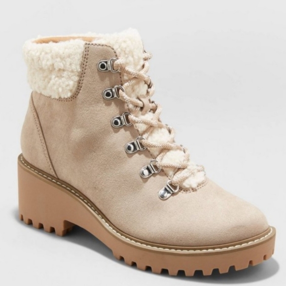 Universal Thread | Shoes | Universal Thread Beige Leah Faux Leather Fur ...